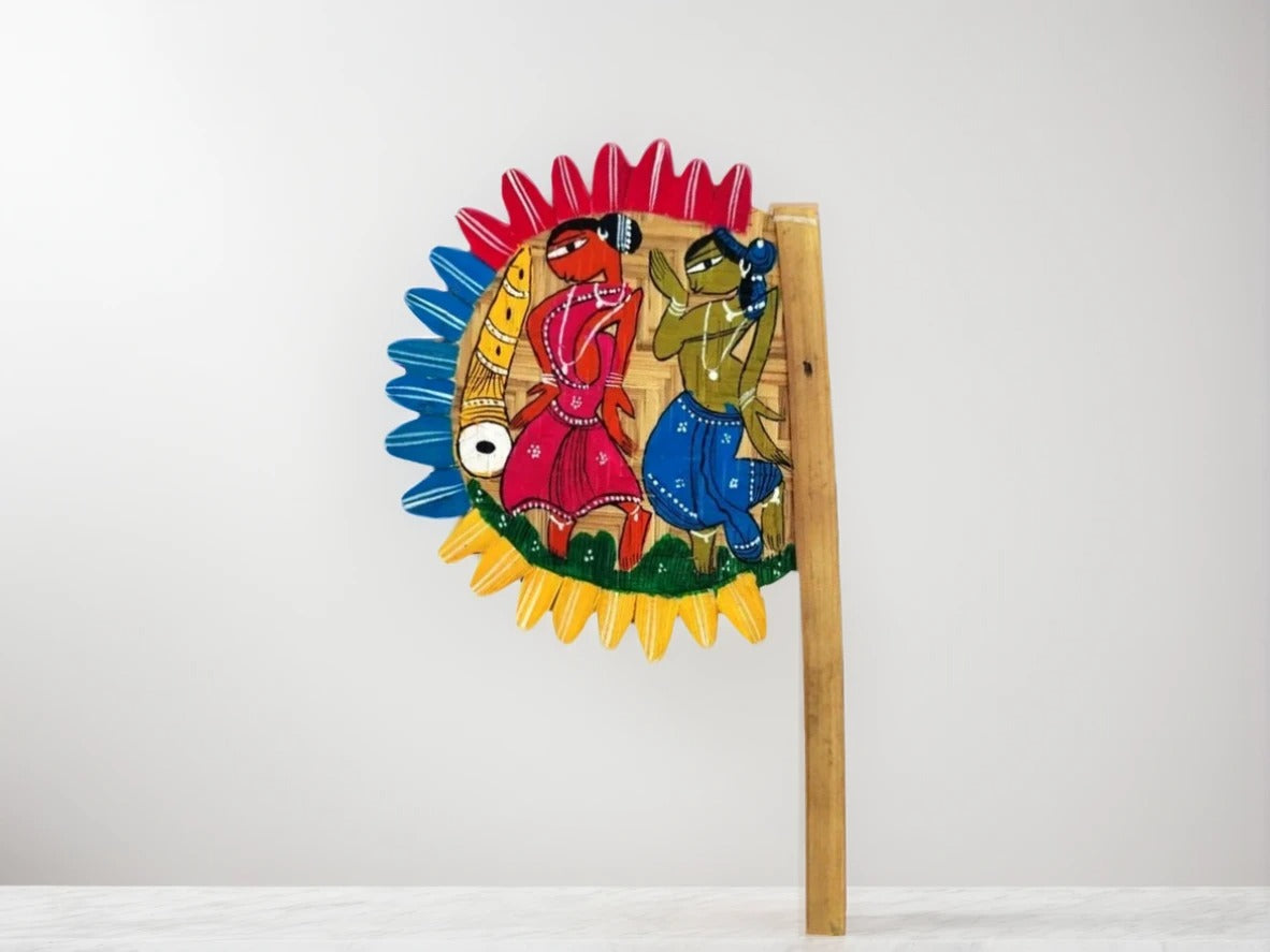 Handcrafted Pattachitra Bamboo Hand Fan – Mogli Handicrafts