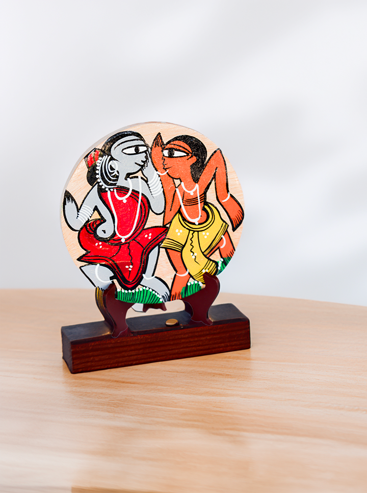 Handmade Pattachitra Small Plate – Mogli Handicrafts